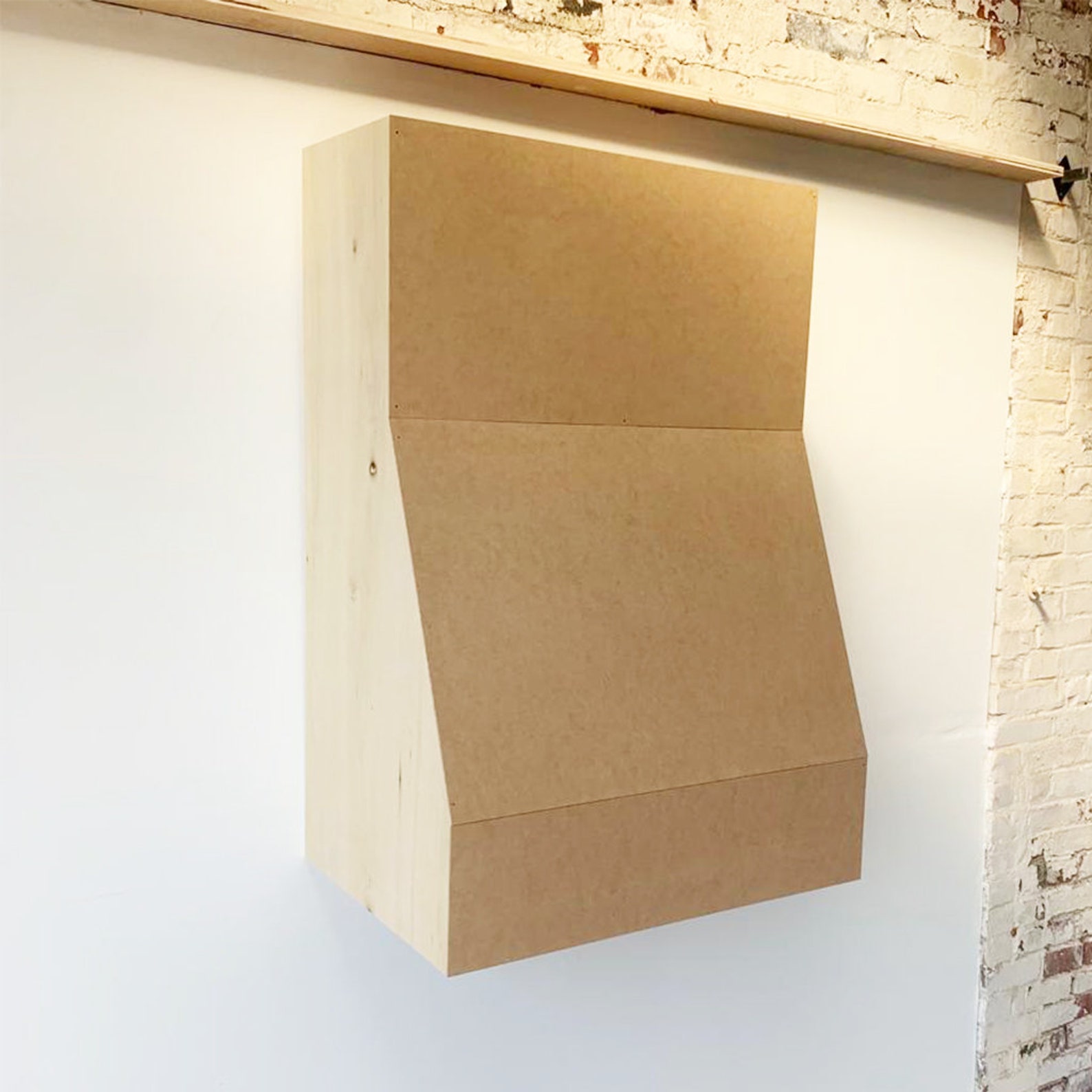 Custom Range Hood Angle With Front Cover for Paint - No Assembled - Etsy
