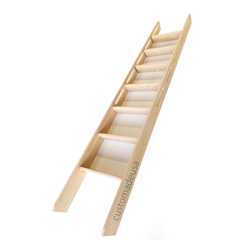 Rolling Library Wooden Step Ladder - 18" Width - up to 120" - Etsy