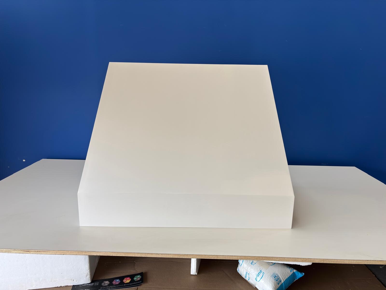 Custom Range Hood - Angled - Custom Made - Assembled White Primed ...