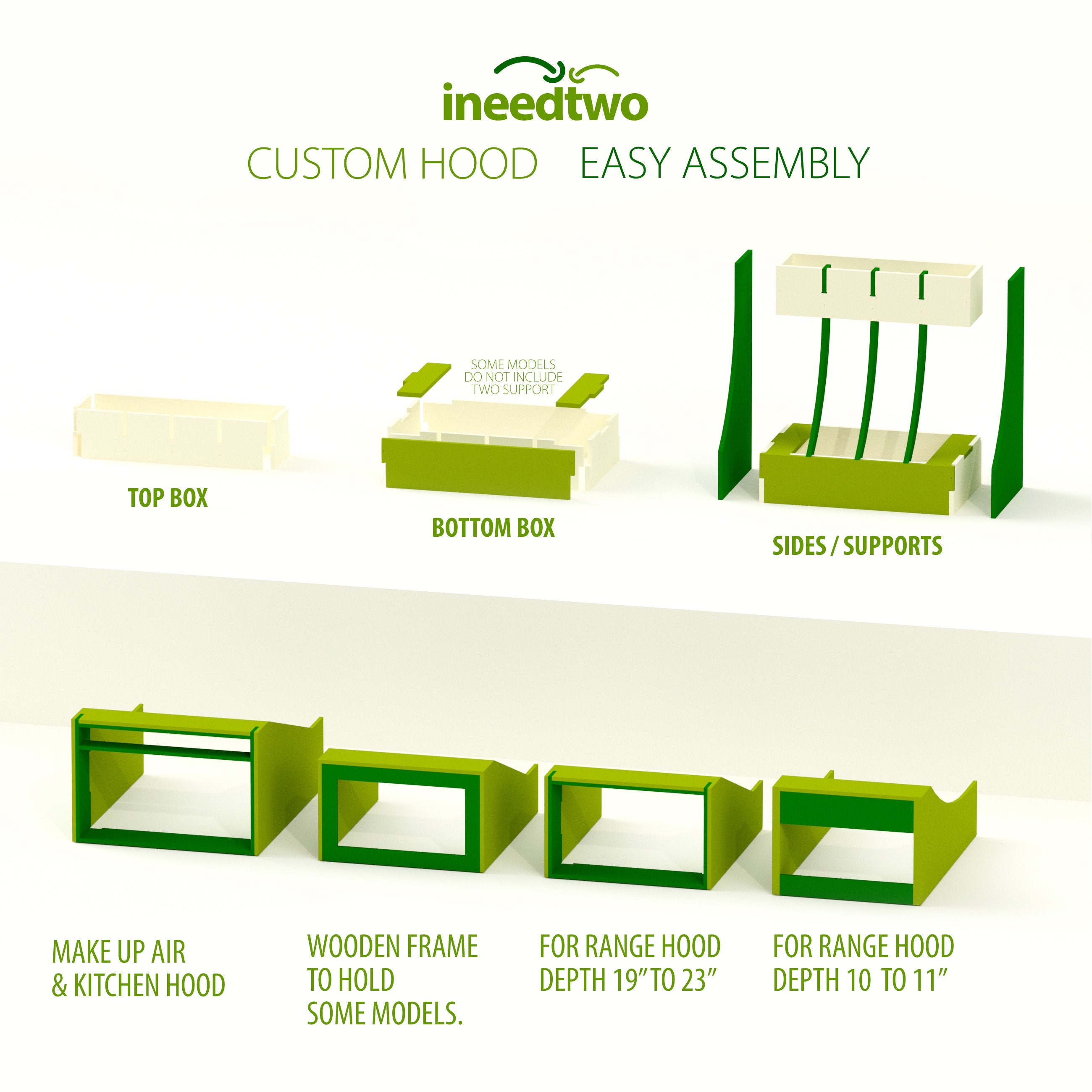 Custom Range Hood Angle With Front Cover Custom - Etsy