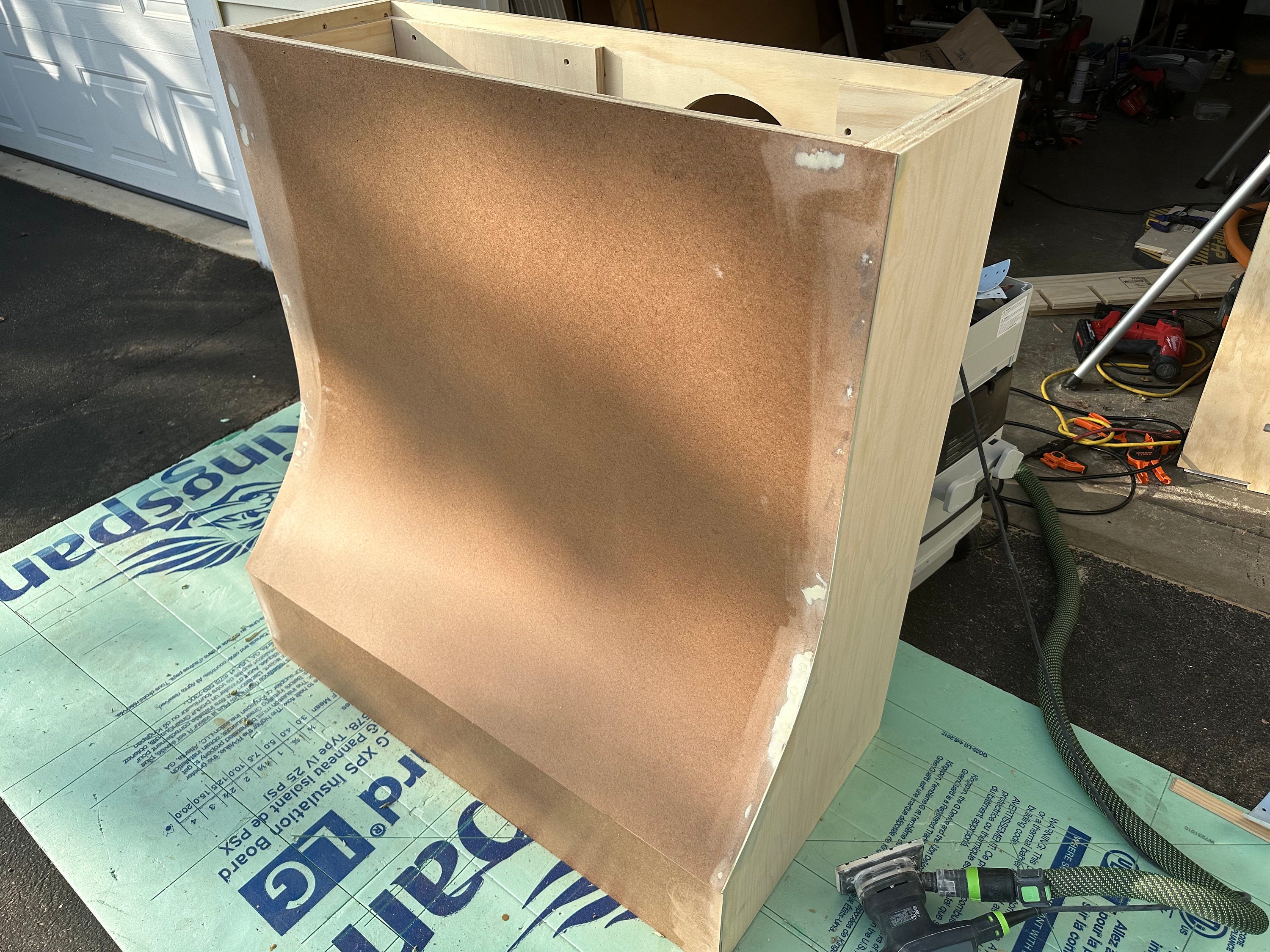 Sloped Hood - Custom Range Hood Curve - Custom Made - No Assembled ...
