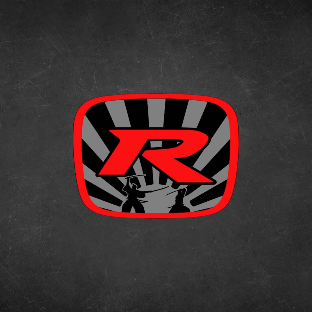 Custom Honda Badge Rising Sun With Samurai Honda Badge 98x80mm - Etsy