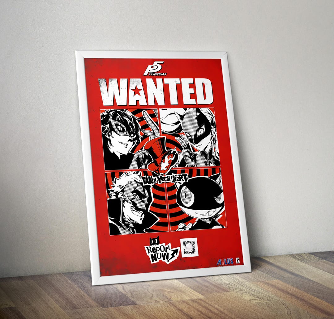 Persona 5 Poster | Persona 5 Wall Art Print | Indie Game Gaming Decor ...