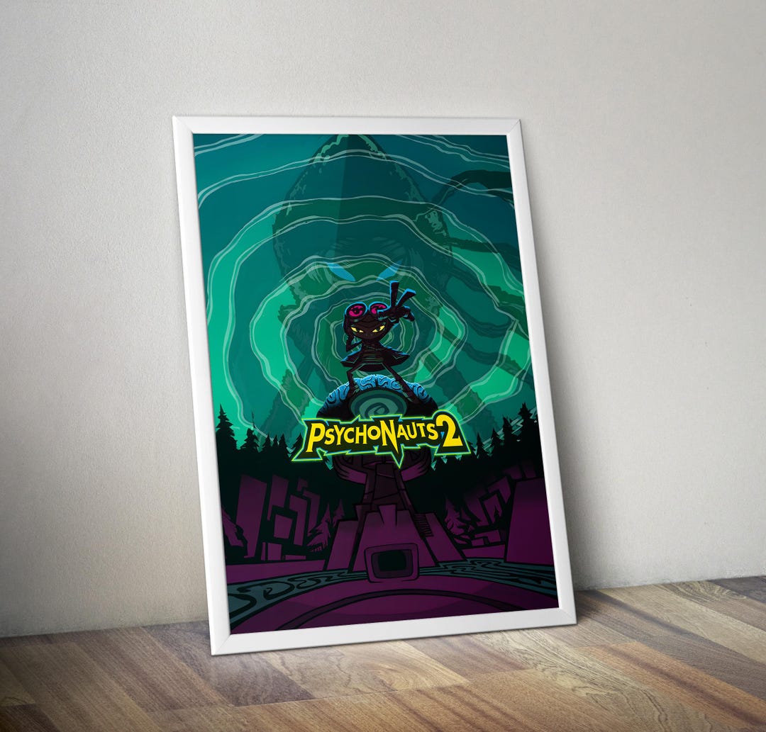 Psychonauts 2 Poster | Psychonauts 2 Wall Art Print | Indie Game Gaming ...