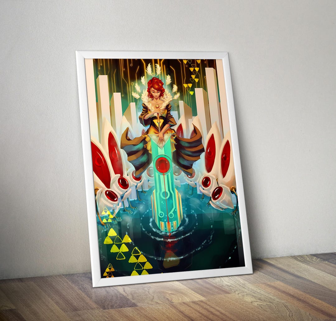 Transistor Poster | Transistor Wall Art Print | Indie Game Gaming Decor ...