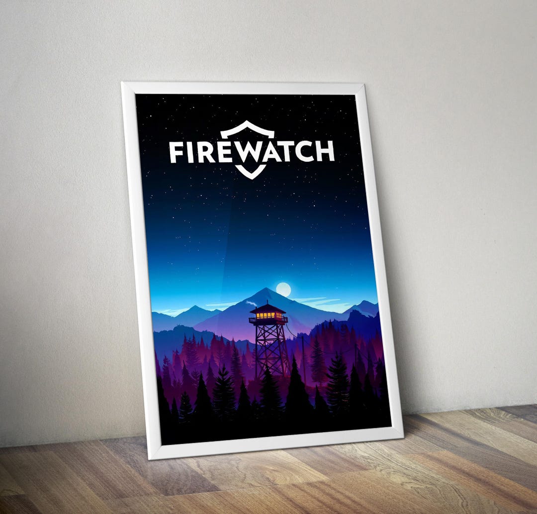 Firewatch Poster | Firewatch Wall Art Print | Indie Game Gaming Decor ...