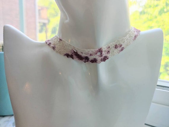Faux Blood Splatter Choker Crime Scene Choker Bloody Lace - Etsy