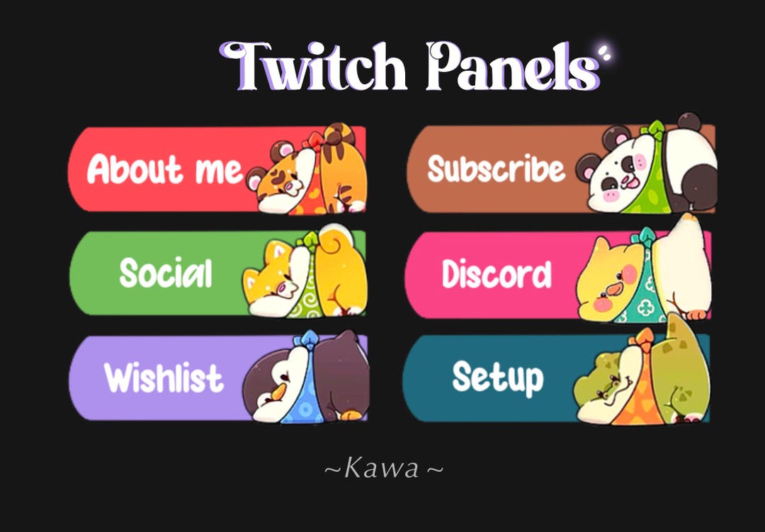 Cute Twitch Panels - Etsy