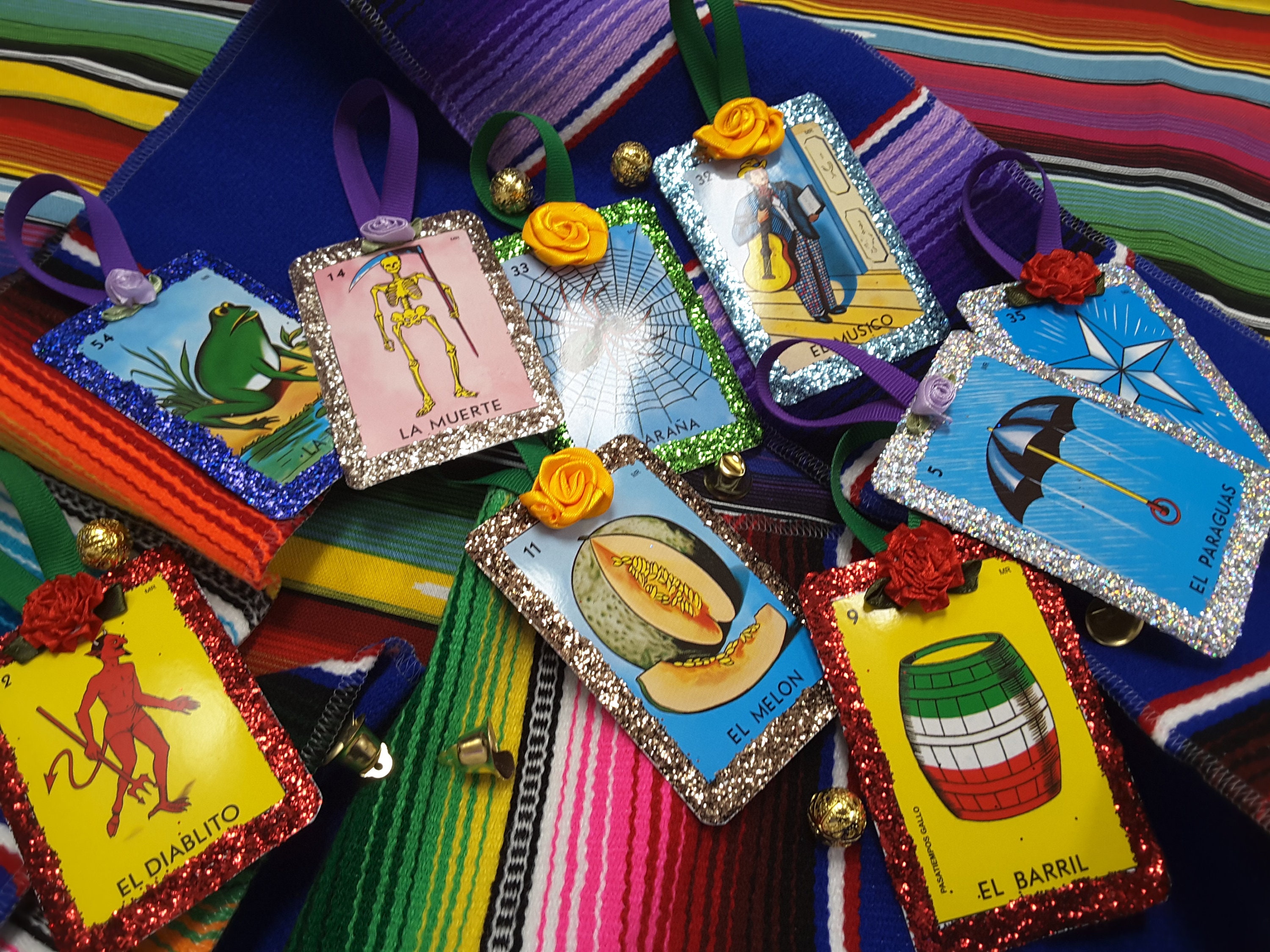 Loteria Christmas Ornaments// Fiesta Christmas //mexican Ornaments - Etsy