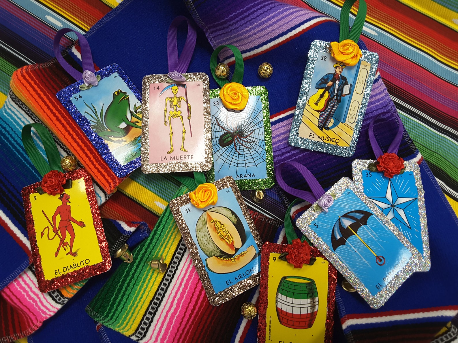 Loteria Christmas Ornaments// Fiesta Christmas //mexican Ornaments - Etsy
