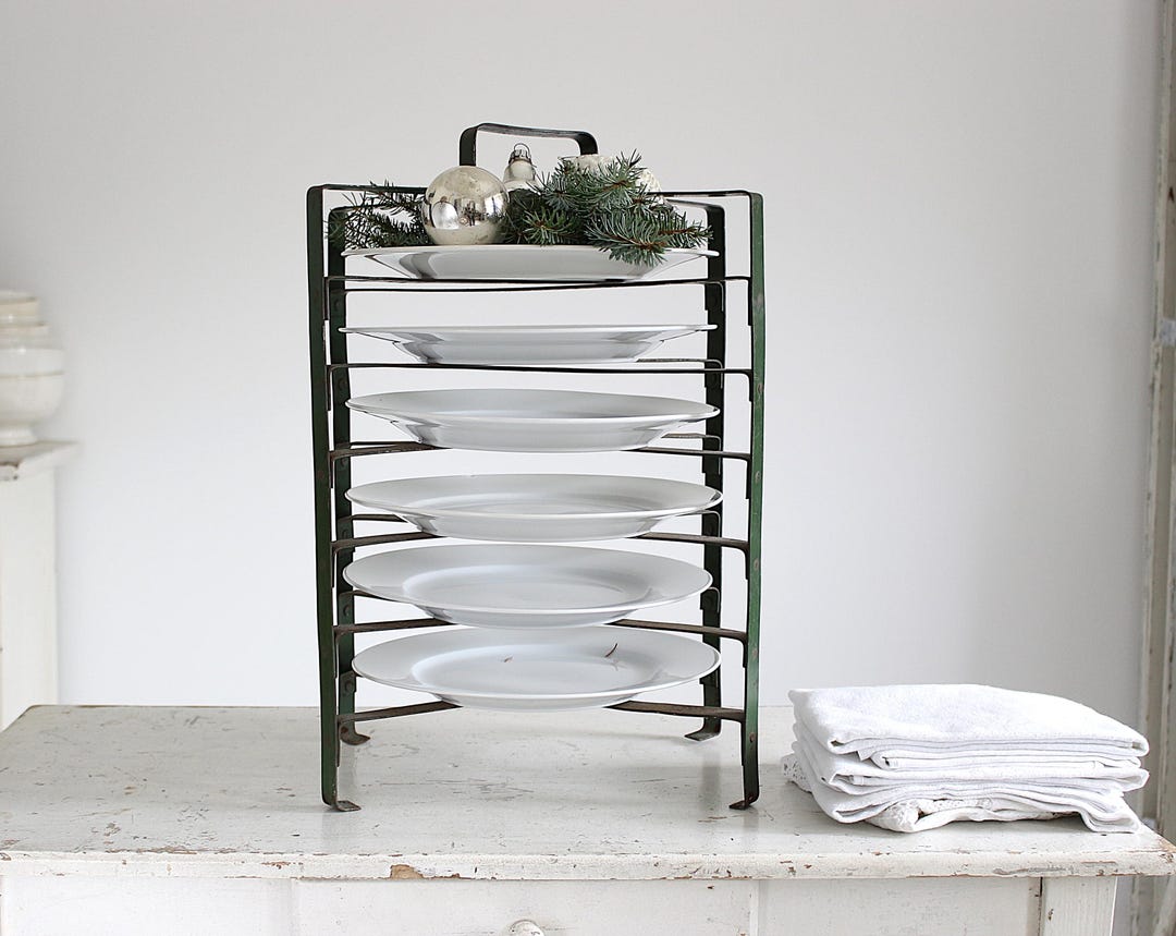 Vintage French Bakery Rack, Cake Stand, Folding Display Rack, Cooling ...