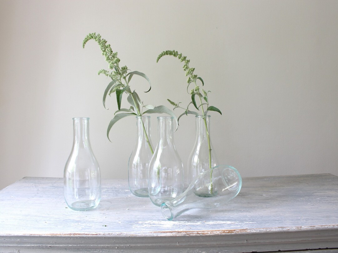 Vintage French Bottles in a Beautiful Shape. Farmhouse Decor - Etsy