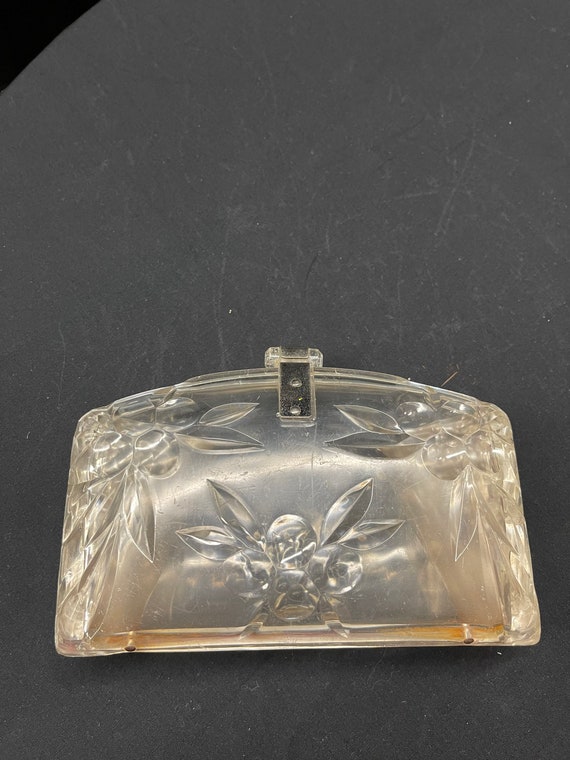 vintage 1950s clear lucite - Gem vintage 1950s clear lucite - Gem