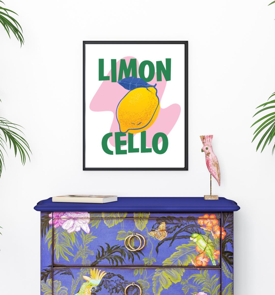 Limon Cello| Modern Poster | Trendy Wall Art | Gallery Wall Art ...