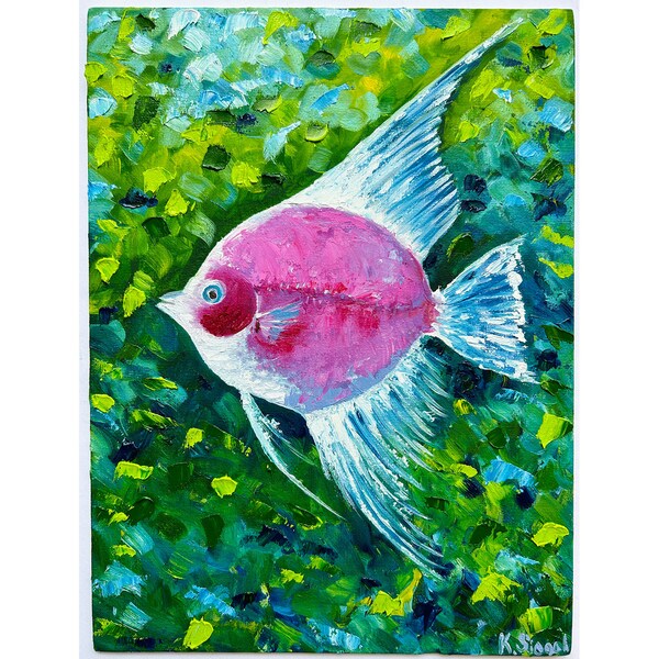 Angelfish Painting - Etsy