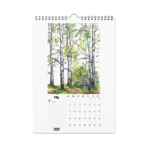 Wall Calendar 2025 Art Calendar Watercolor Painting Calendar 2025 ...