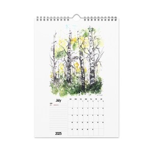 Wall Calendar 2025 Art Calendar Watercolor Painting Calendar 2025 ...