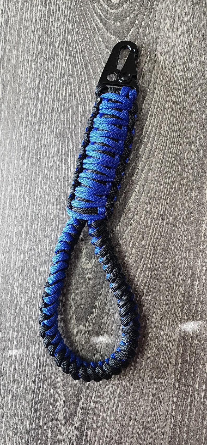 Thin Blue Line Paracord Wrist Lanyard - Etsy