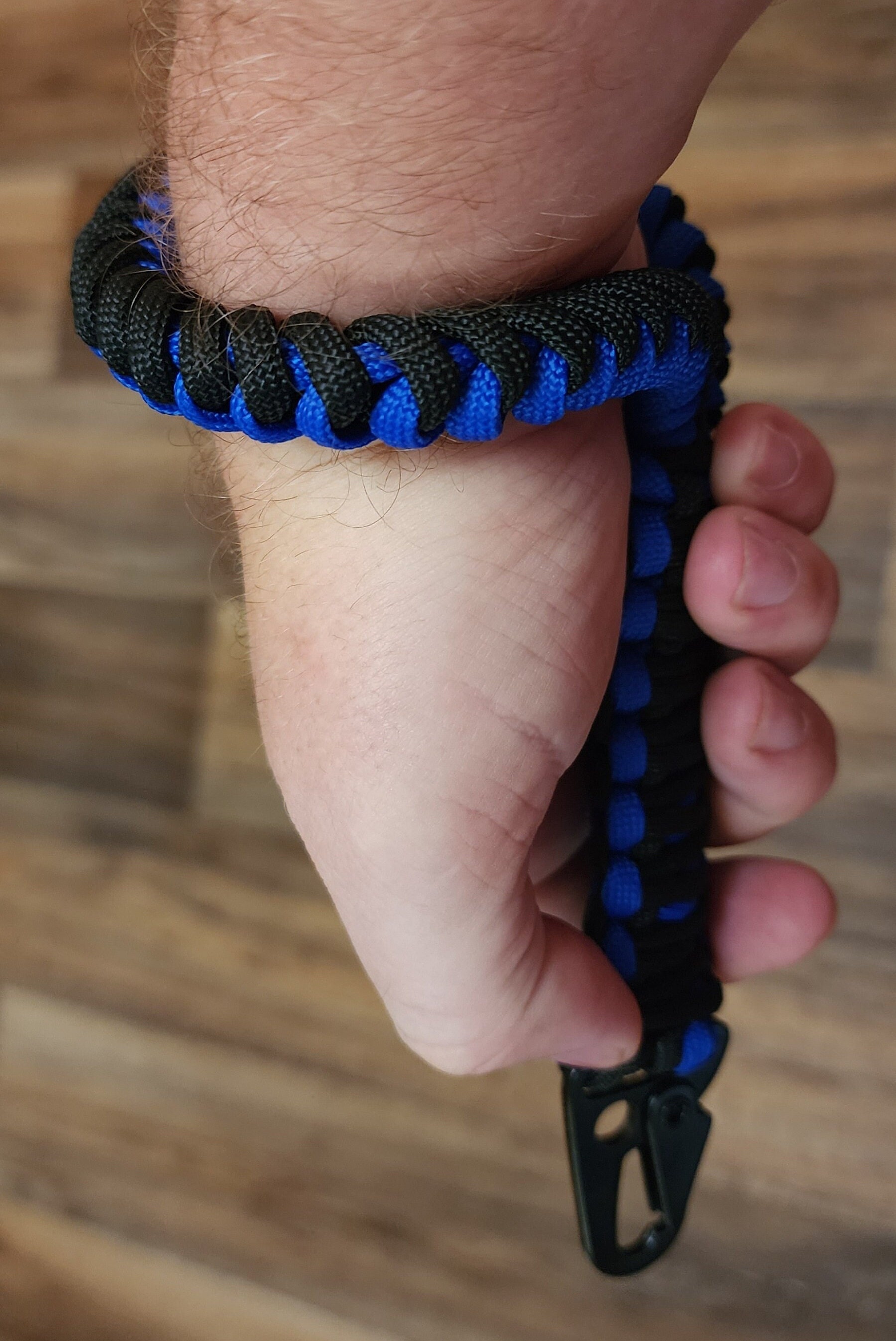 Thin Blue Line Paracord Wrist Lanyard - Etsy