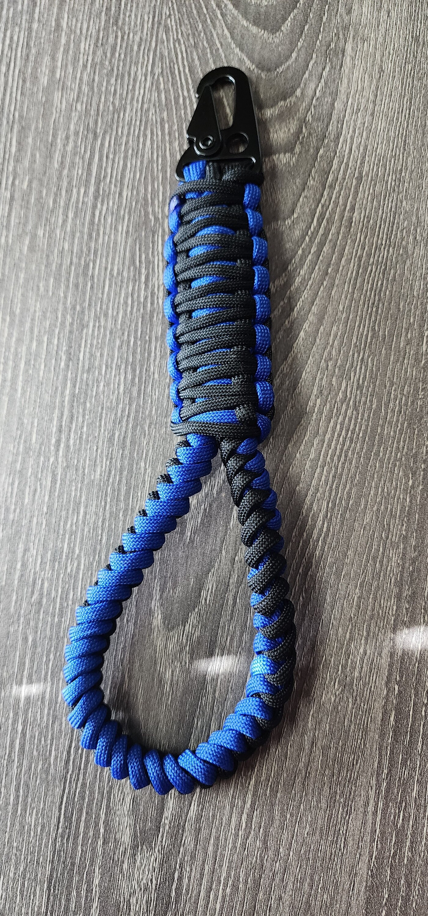 Thin Blue Line Paracord Wrist Lanyard - Etsy