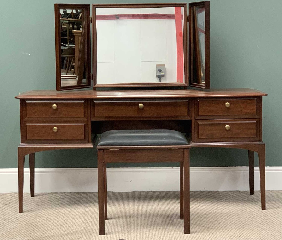 Stag Minstrel 5 Draw Dresser With Mirror and Stool for Commission ...