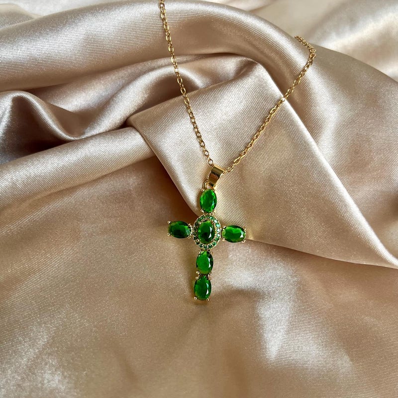 Gemstone Cross - Etsy