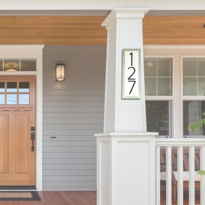 Address Number Sign - Black Mosaic House Numbers - Handcut/handcrafted ...