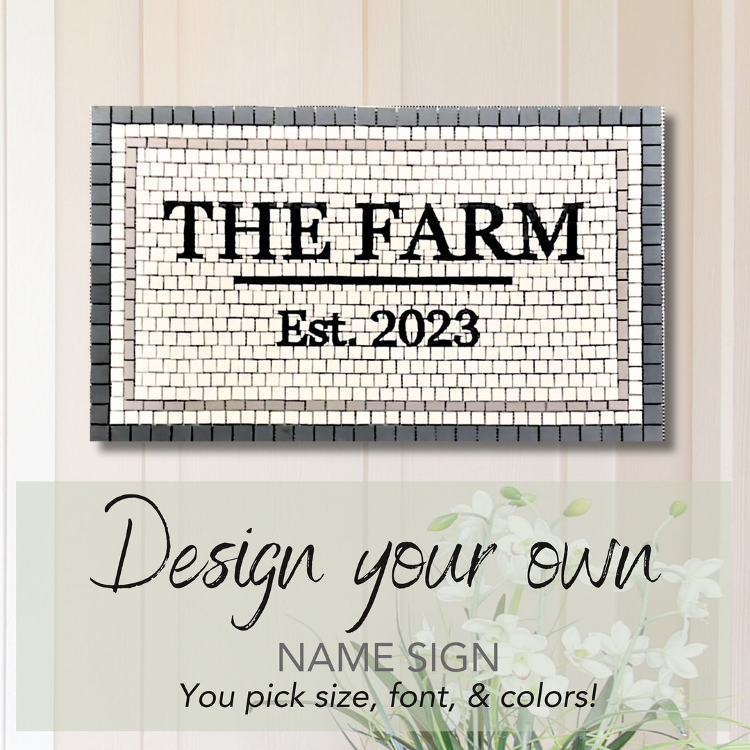 Custom Address Sign | Address Plaque | Street Name OR Family Name Sign ...