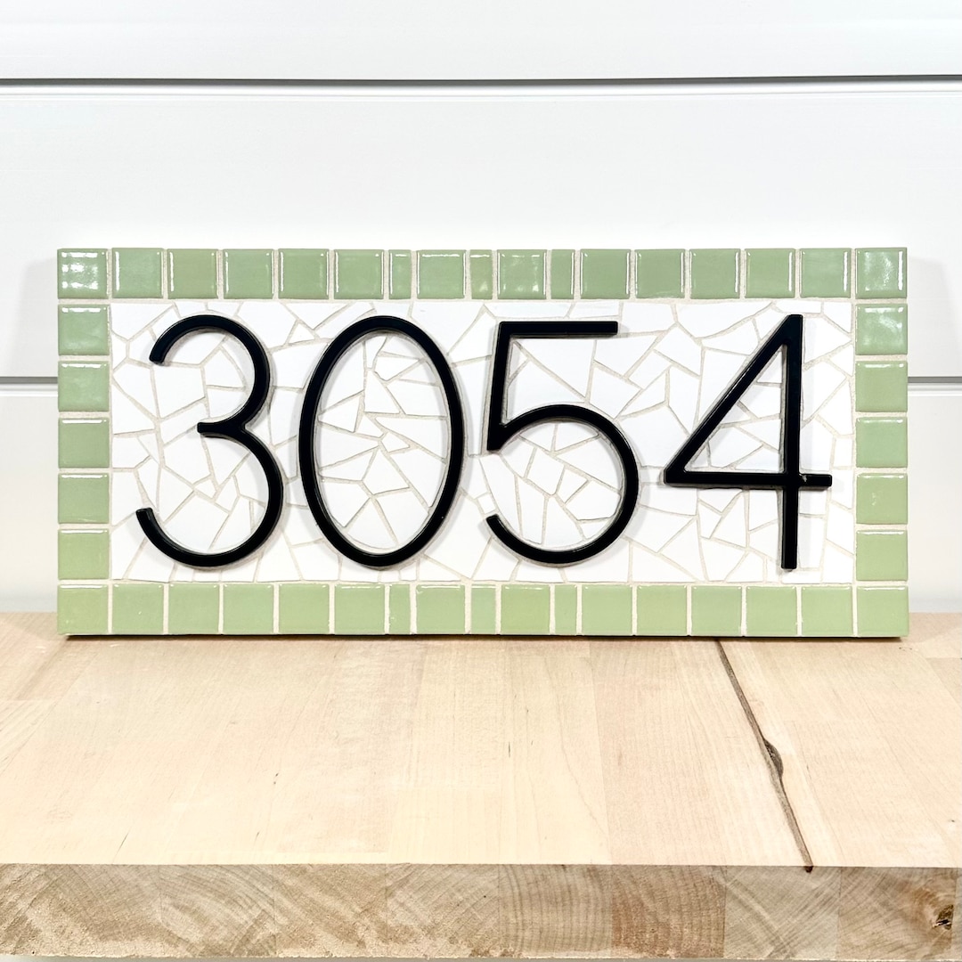 Address Number Sign - Black Metal House Numbers - Handcut/handcrafted ...