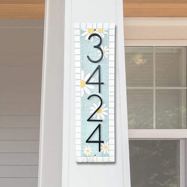 Mosaic Address Sign - Etsy