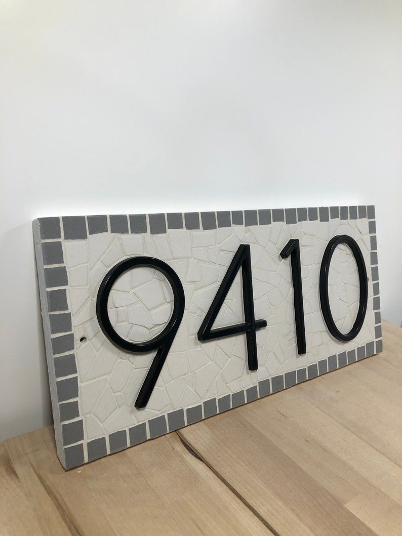 Address Number Sign Black Metal House Numbers - Etsy