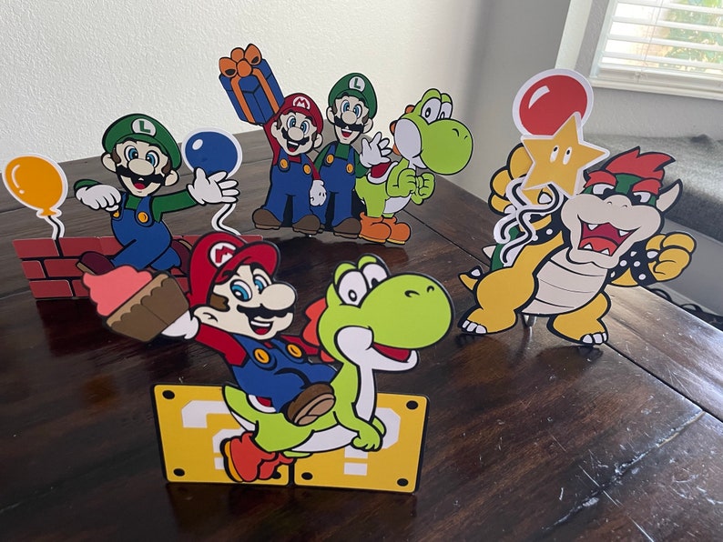 Super Mario Bros Table Decor - Etsy