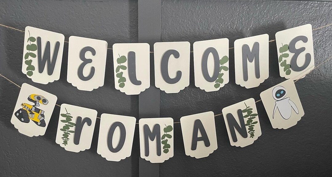 Wall-e Banner: Custom Party Decor - Etsy