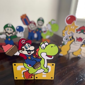 Super Mario Bros Table Decor - Etsy