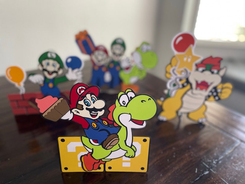 Super Mario Bros Table Decor - Etsy