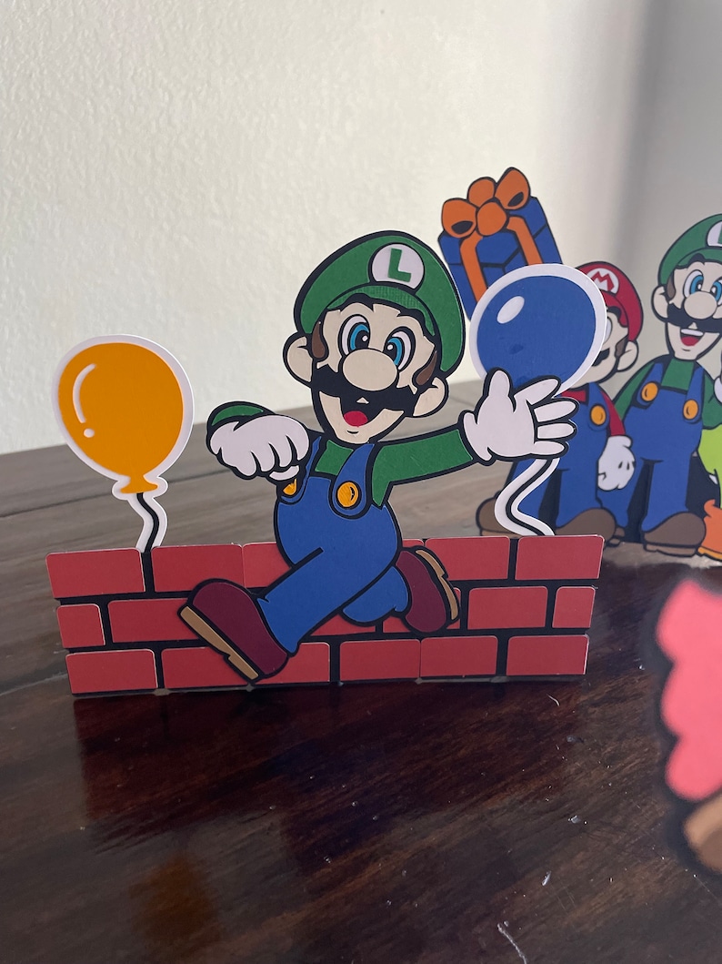 Super Mario Bros Table Decor - Etsy