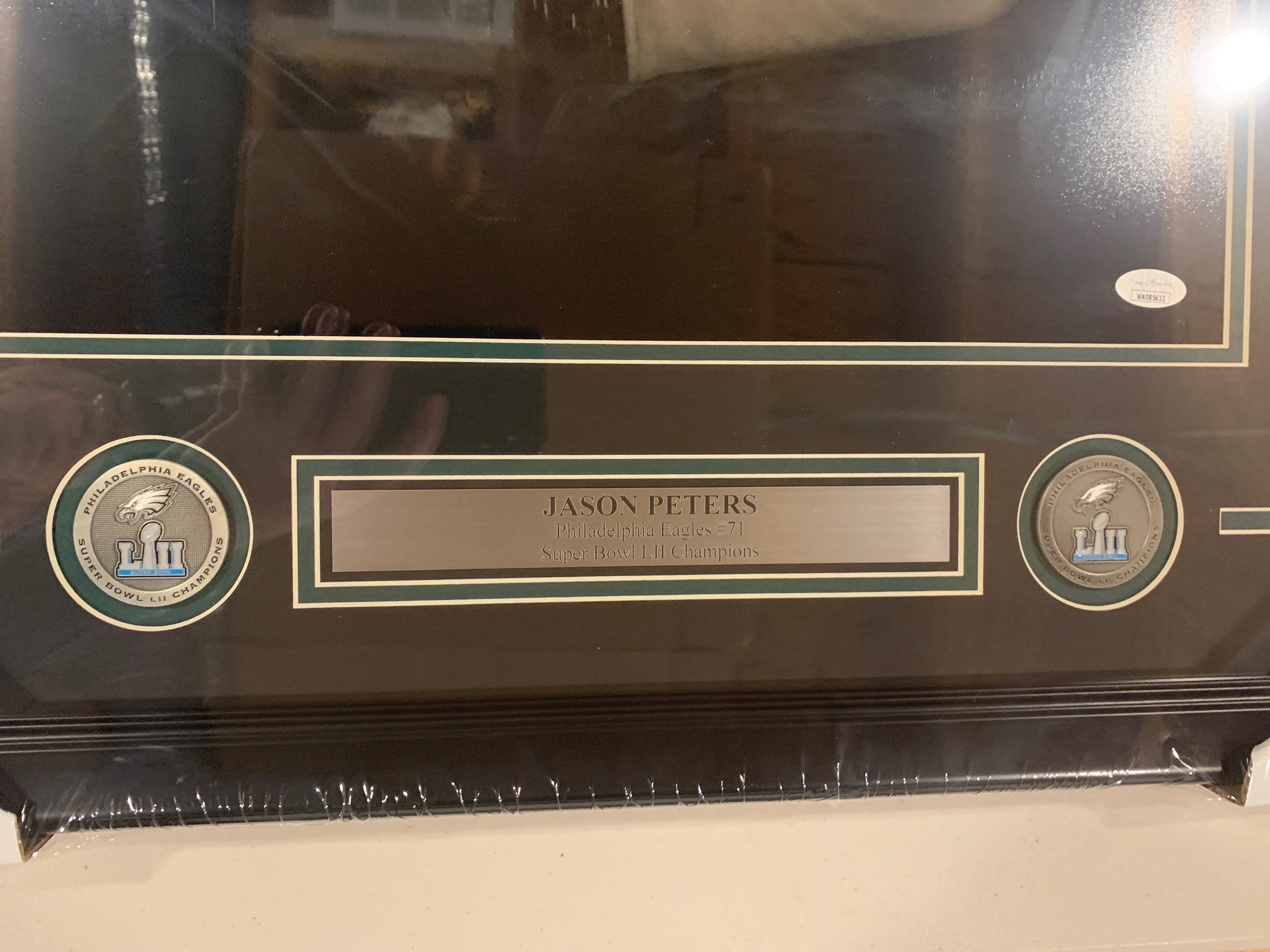 Jason Peters Autograph Signed Eagles Super Bowl LII 16x20 Photo Black ...