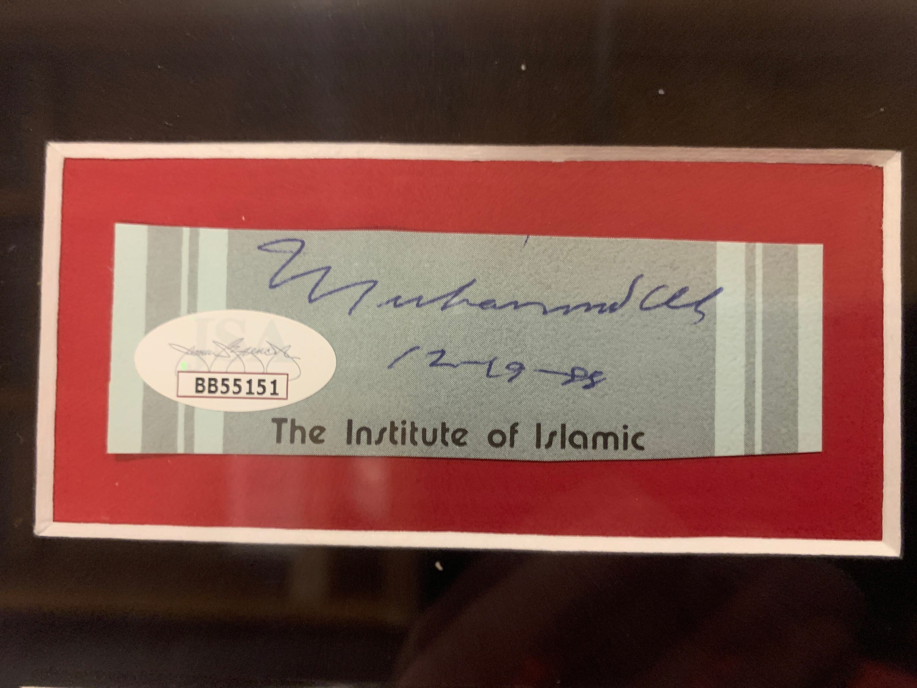 Muhammad Ali Autograph Signed Boxing Cut Auto Photo Collage Black ...