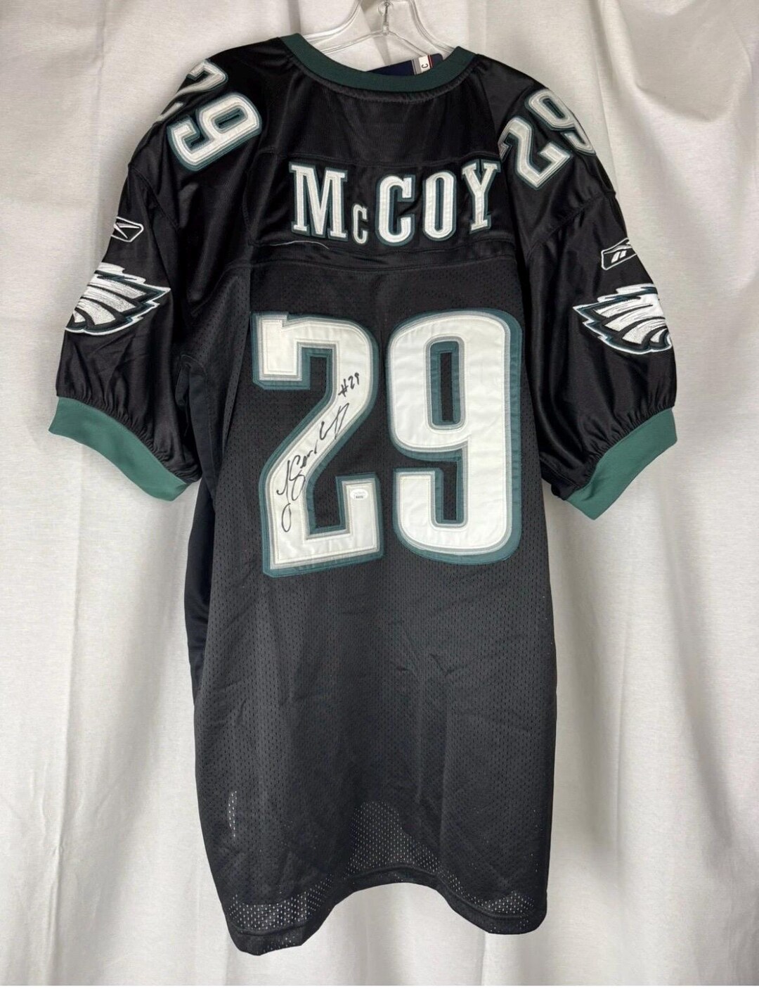 Lesean Mccoy Signed Autographed Eagles Black Reebok Jersey JSA - Etsy