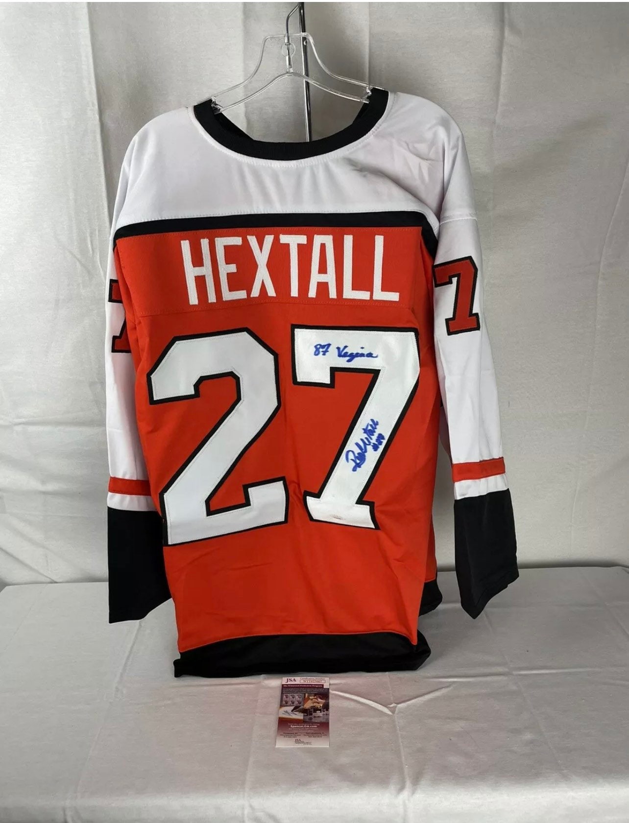 Ron Hextall Autograph Signed Flyers Custom Jersey Inscribed - Etsy