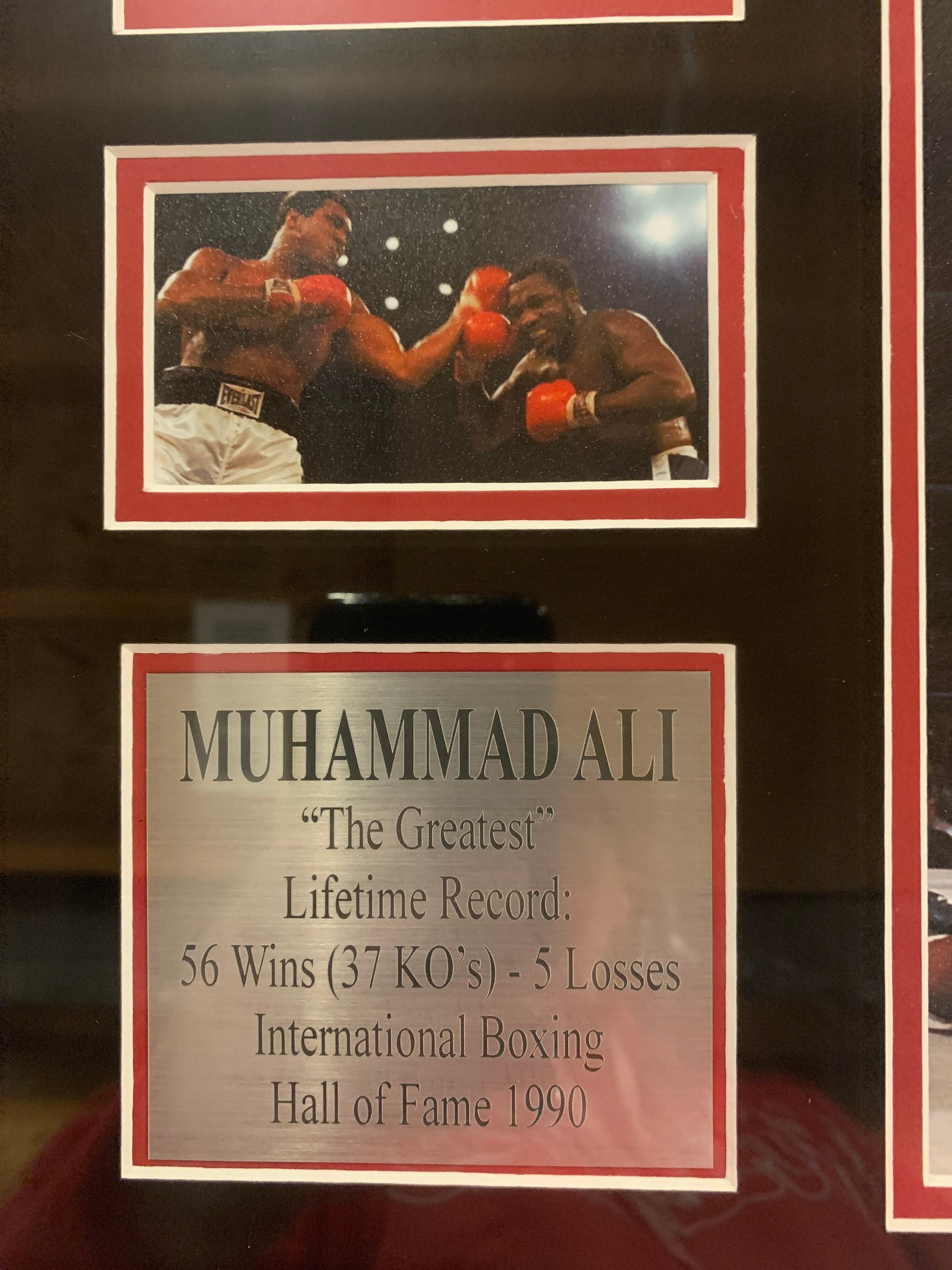 Muhammad Ali Autograph Signed Boxing Cut Auto Photo Collage Black ...
