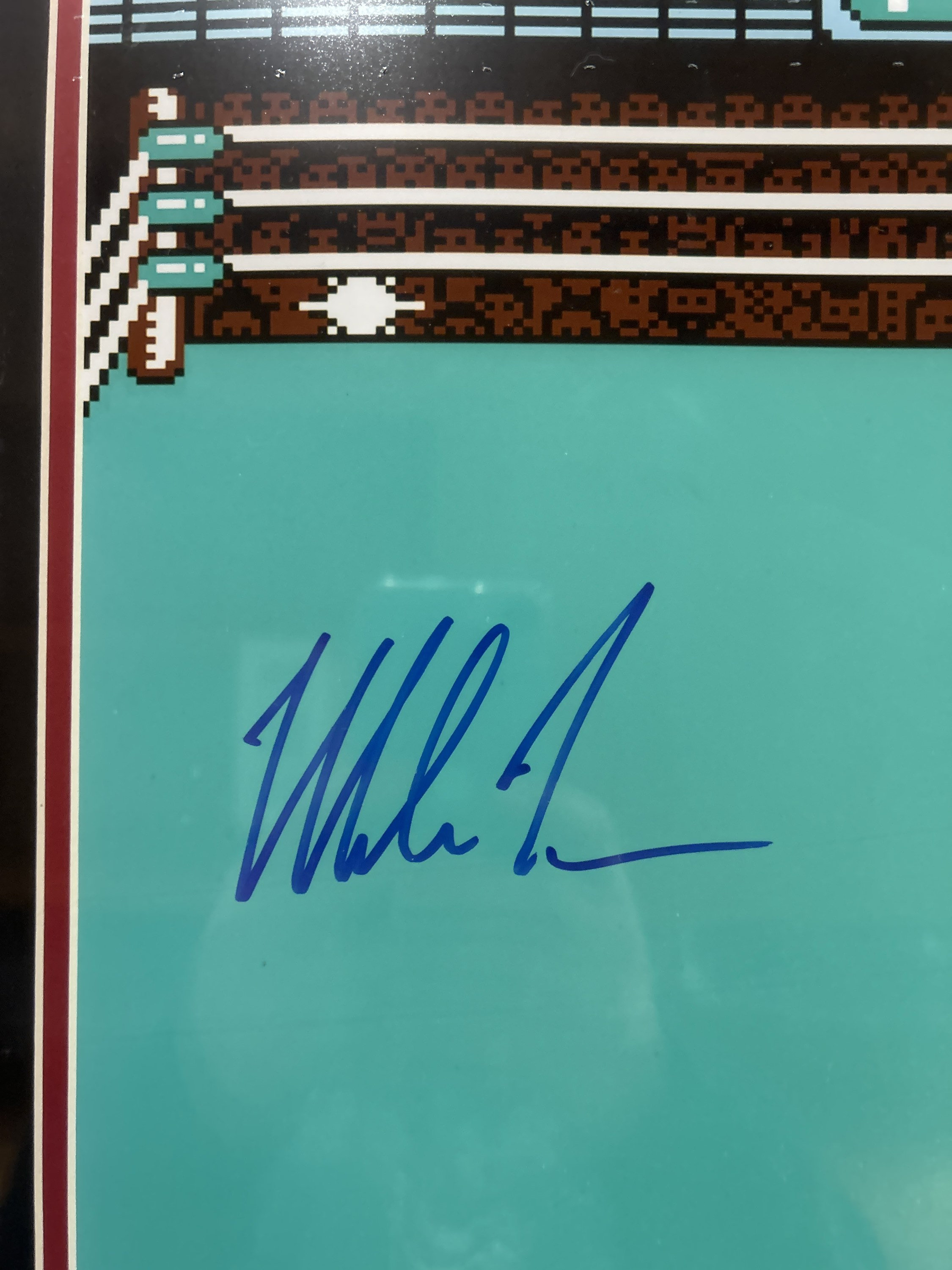 Mike Tyson Autograph Punch Out 16x20 Photo Black Framed Black Red ...