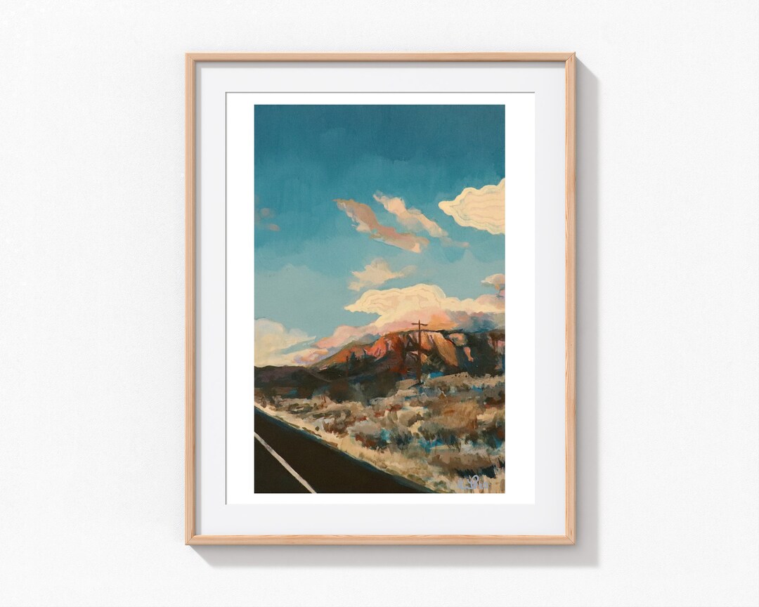 Albuquerque Art Print, Wall Art, Ready to Hang Wall Art, Landscape, New ...