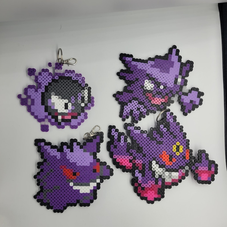 Gengar Evolution Line Keychains - Etsy