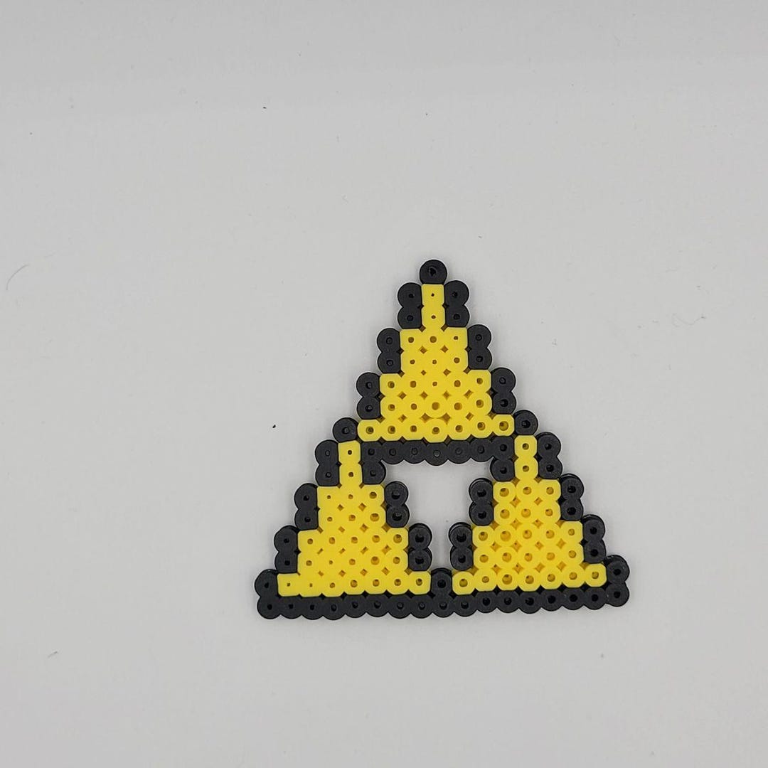 Triforce Perler Bead Keychain: Legend of Zelda Fan Gift - Etsy