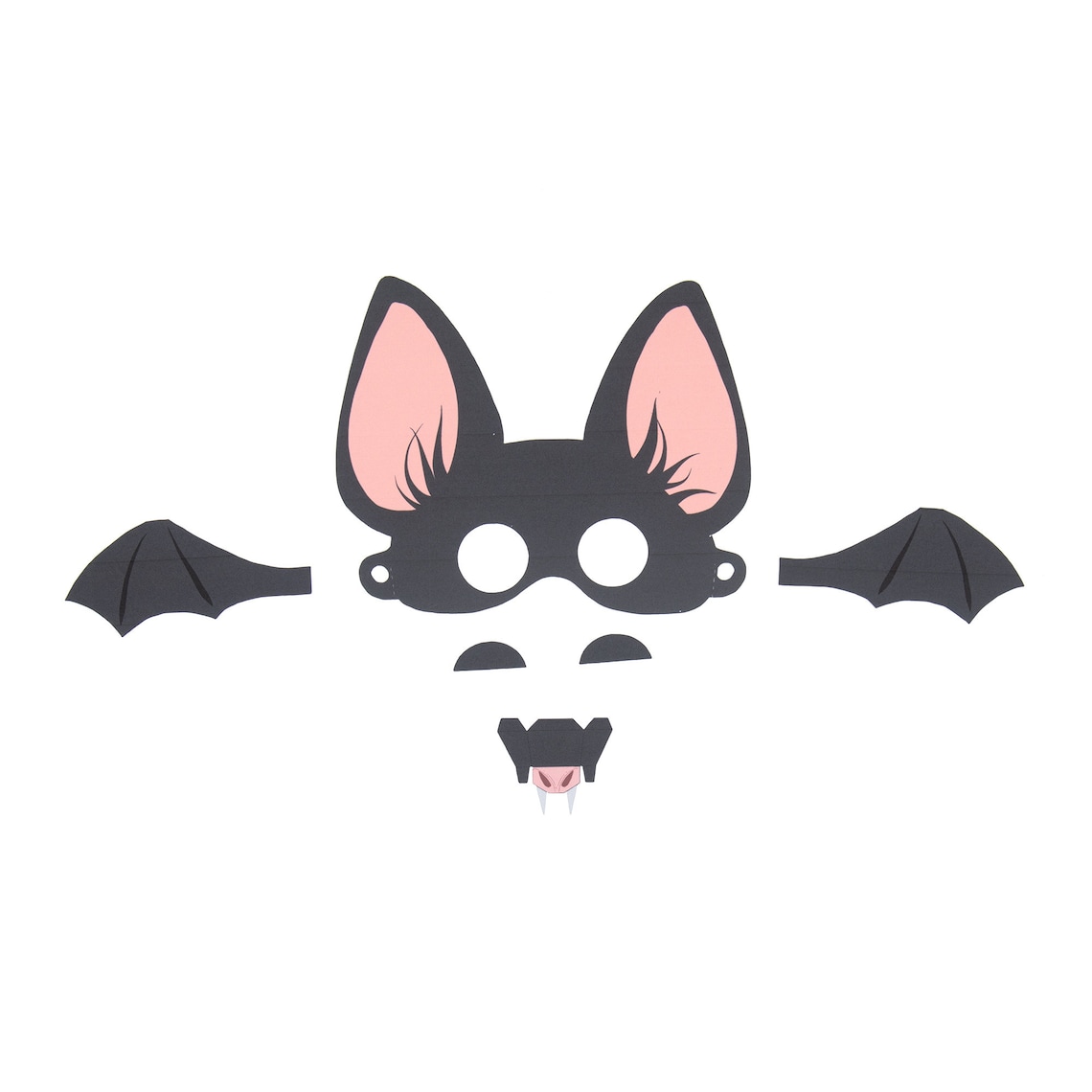 Bat Mask Printable /party Mask / Paper Crafts / Birthday Party - Etsy
