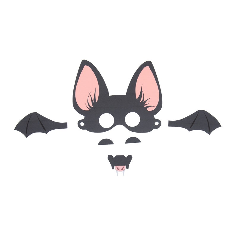 Bat Mask Printable /party Mask / Paper Crafts / Birthday Party - Etsy