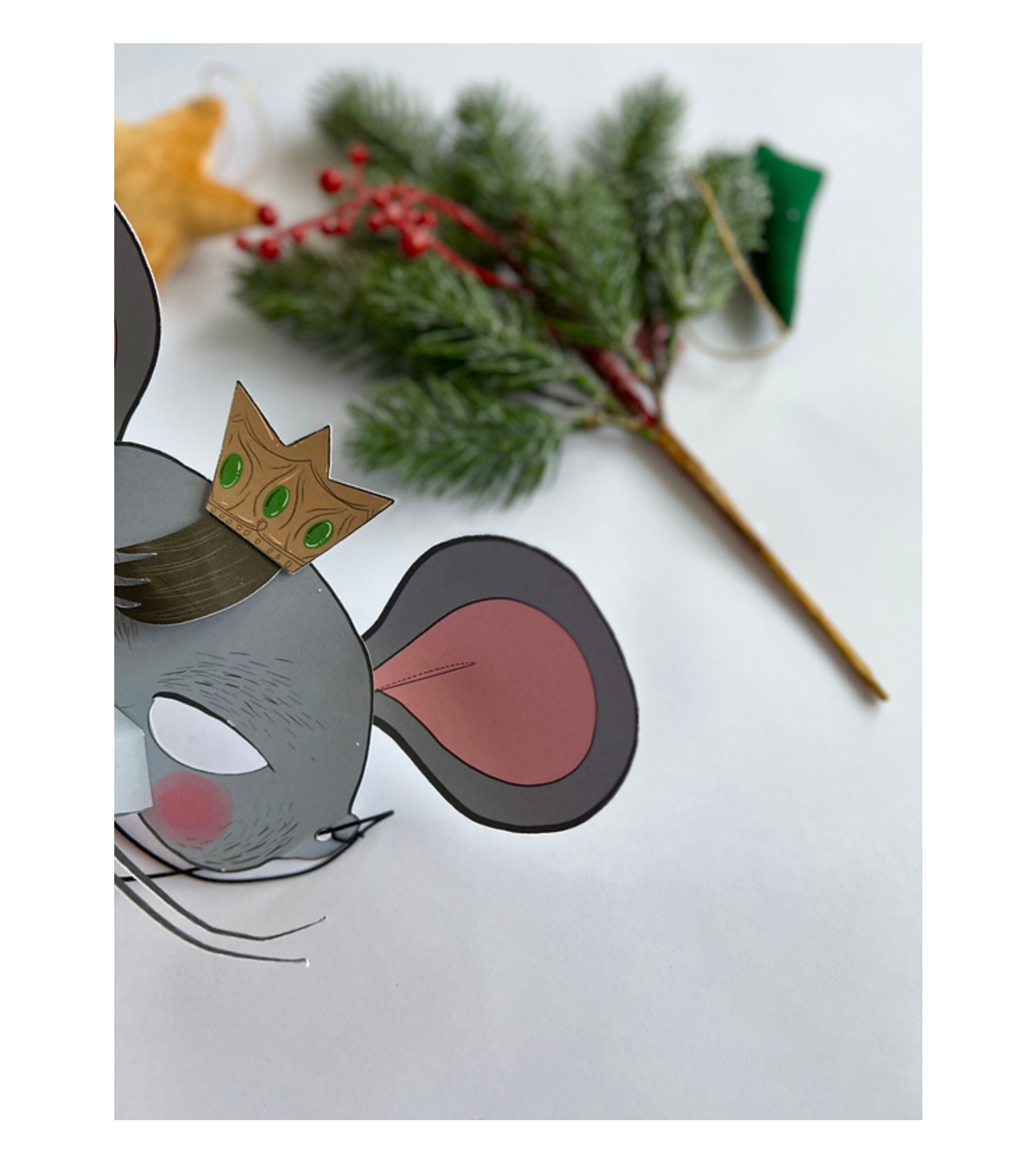King Rat the Nutcracker / Paper Mask / Printable Crafts - Etsy