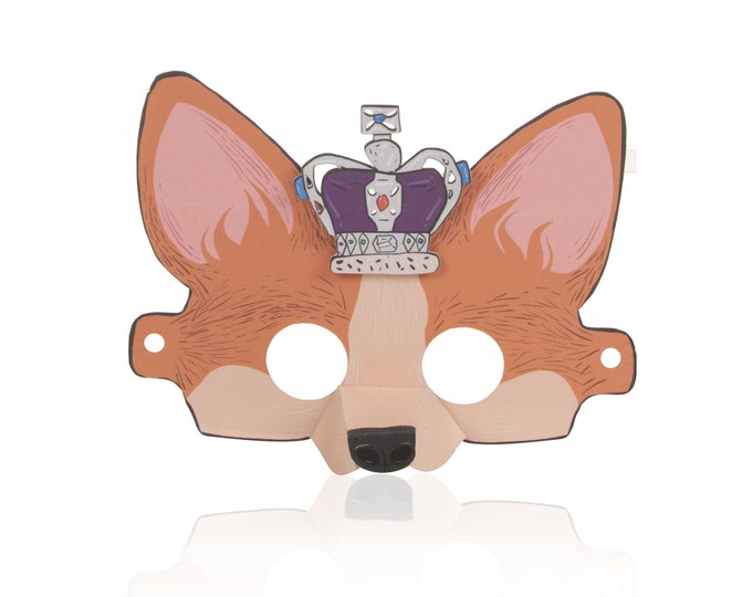 Corgi Dog Costume Mask, Book Day, Book Week, Men's Woman's Gift ...