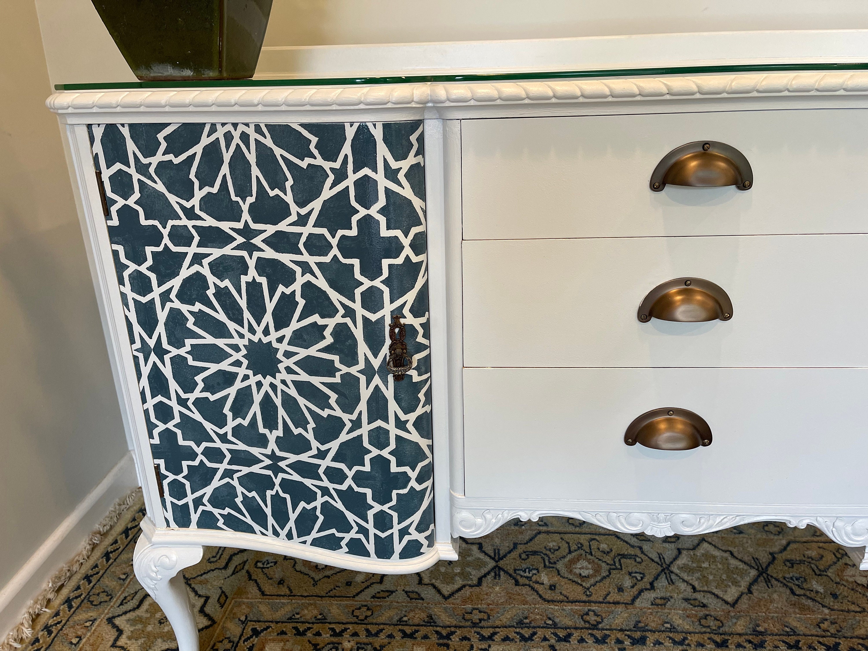 Hamptons Style Sideboard and Side Table - Etsy